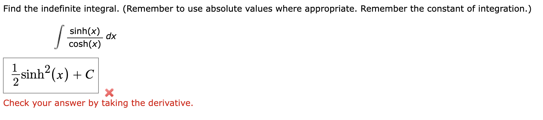 Solved Find the indefinite integral. (Remember to use | Chegg.com