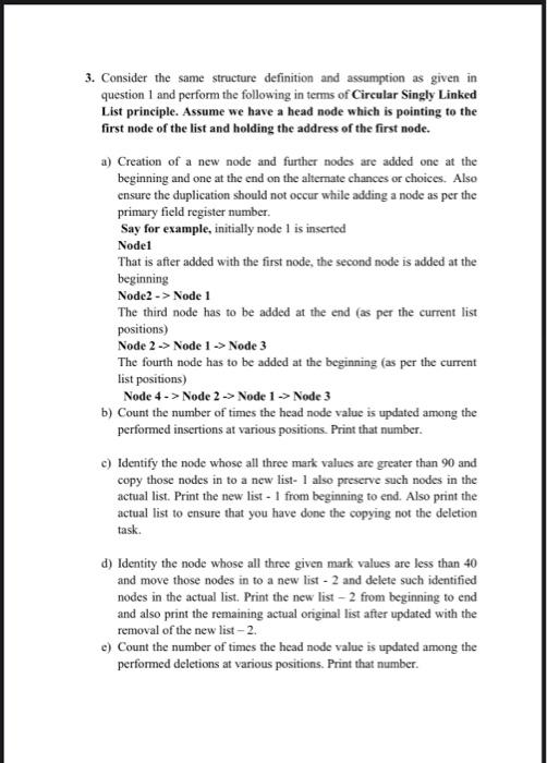 Solved Char stud name (60) ] Char reg_num[10]: int mark 1; | Chegg.com