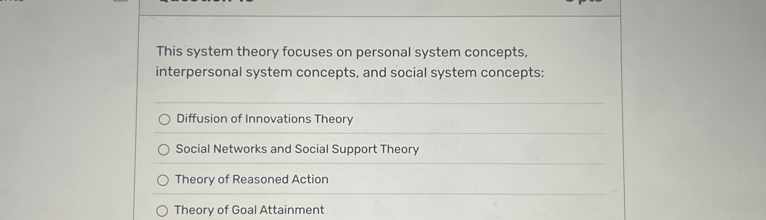 Solved This system theory focuses on personal system | Chegg.com