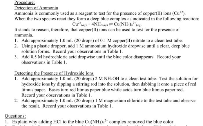 Solved I need help thoroughly expalinng why adding HCl to | Chegg.com