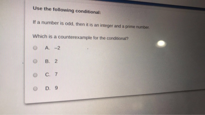 Solved Use the following conditional: If a number is odd, | Chegg.com