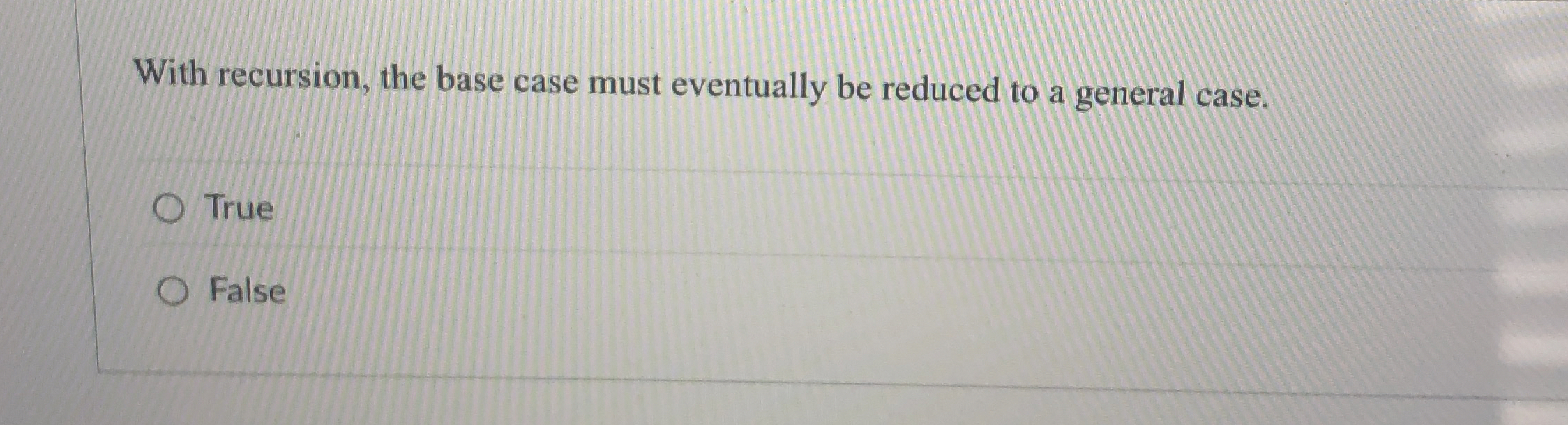 Solved With Recursion The Base Case Must Eventually Be 4420