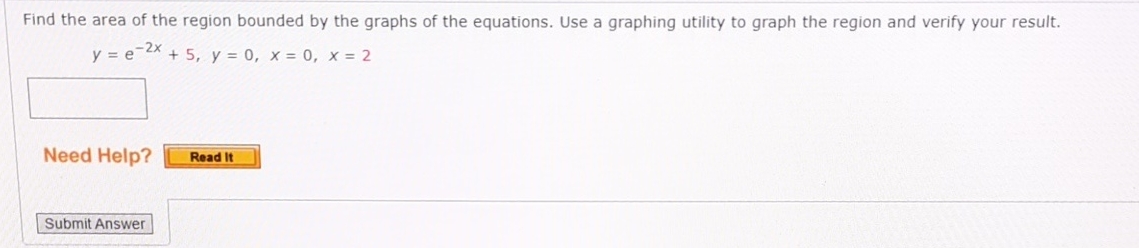 Solved Find the area of the region bounded by the graphs of | Chegg.com