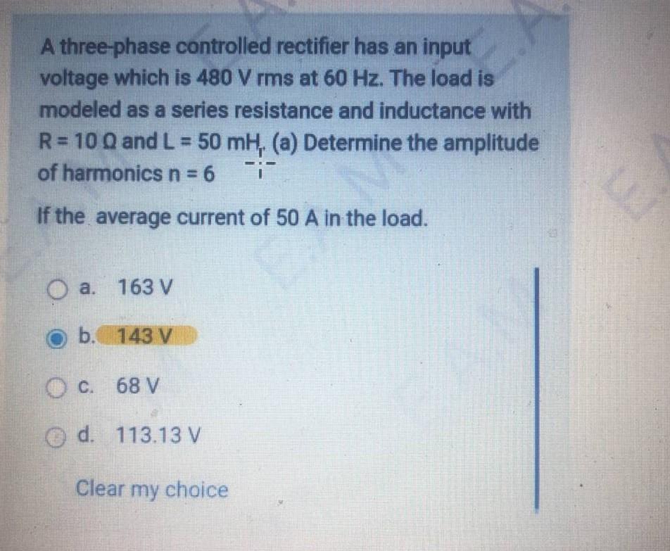 Solved A three-phase controlled rectifier has an input | Chegg.com
