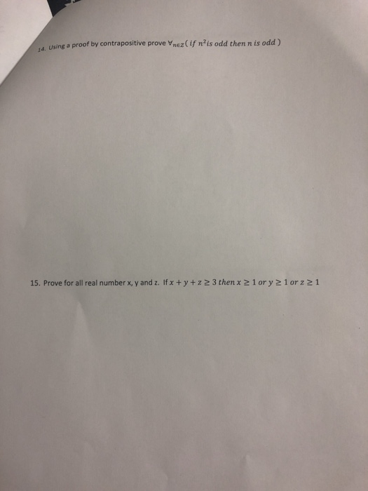 Solved Using a proof by contrapositive prove Vnez( if nis | Chegg.com