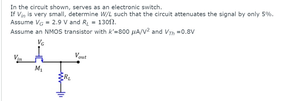 Solved In the circuit shown, serves as an electronic | Chegg.com