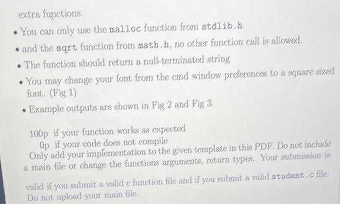 Solved Write A C Function That Creates A Null Terminated