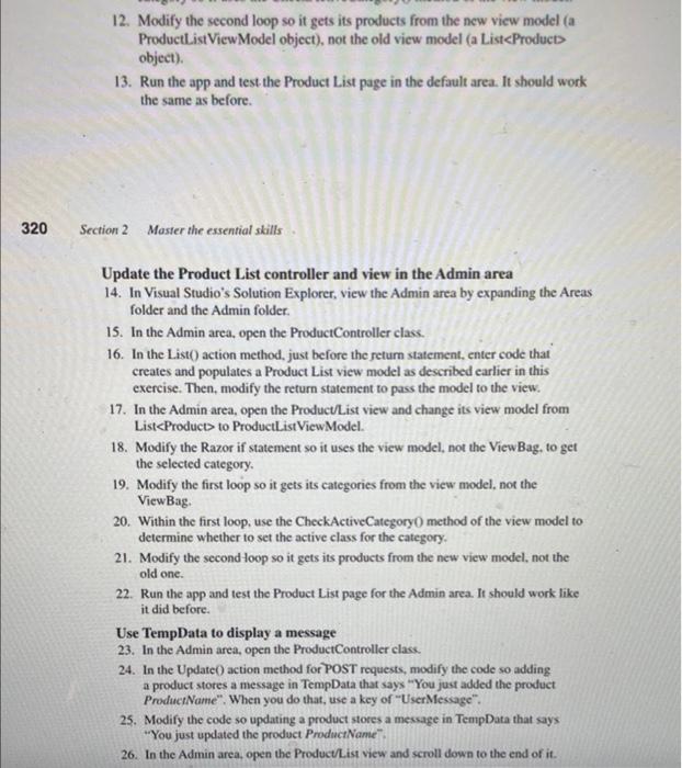 Solved reference fromMurach's ASP.net core mvc book. | Chegg.com