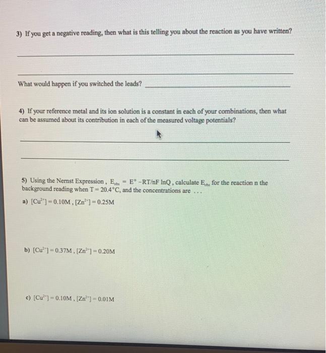 Solved 3) If you get a negative reading, then what is this | Chegg.com