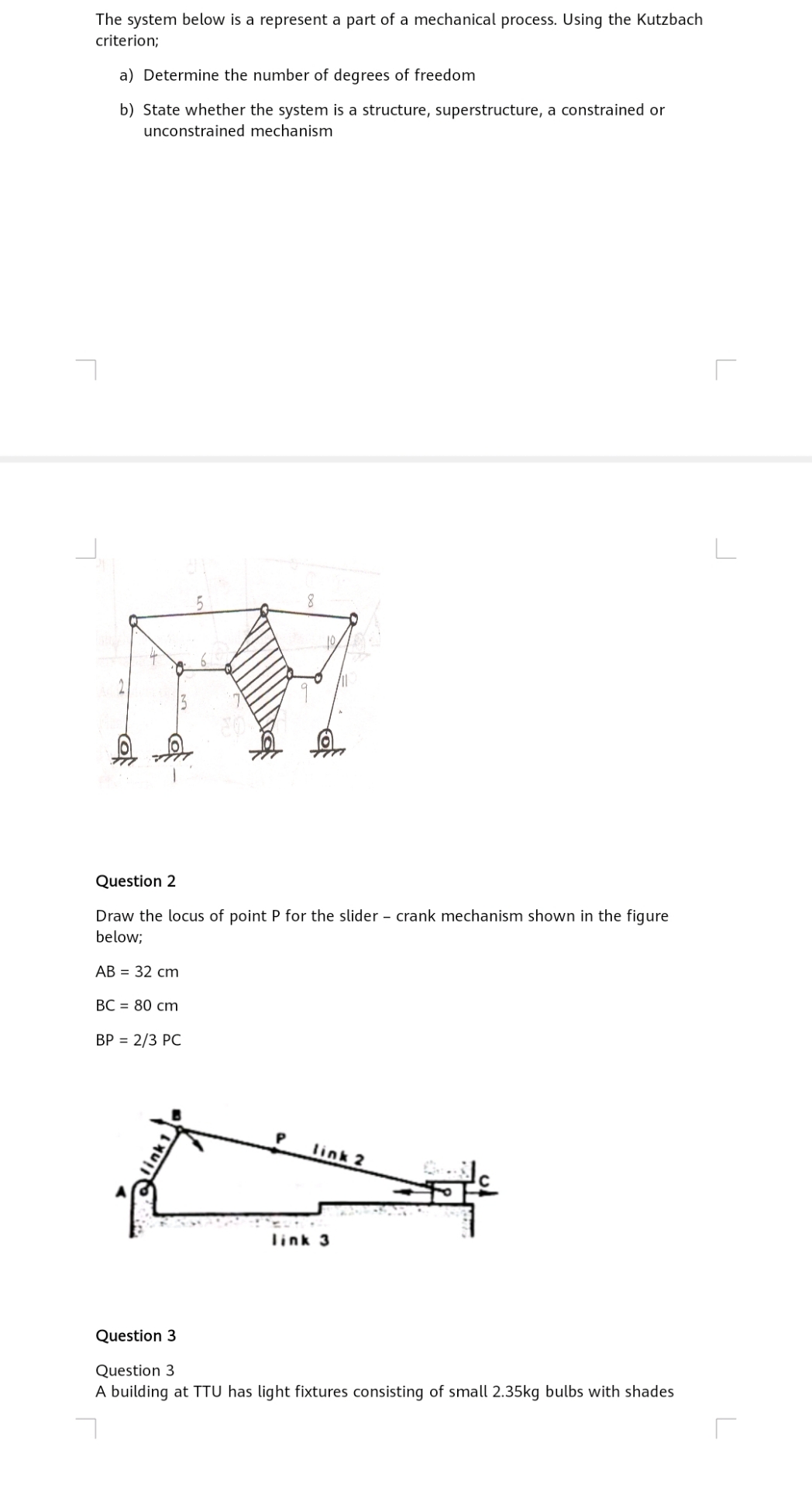 Solved The system below is a represent a part of a | Chegg.com