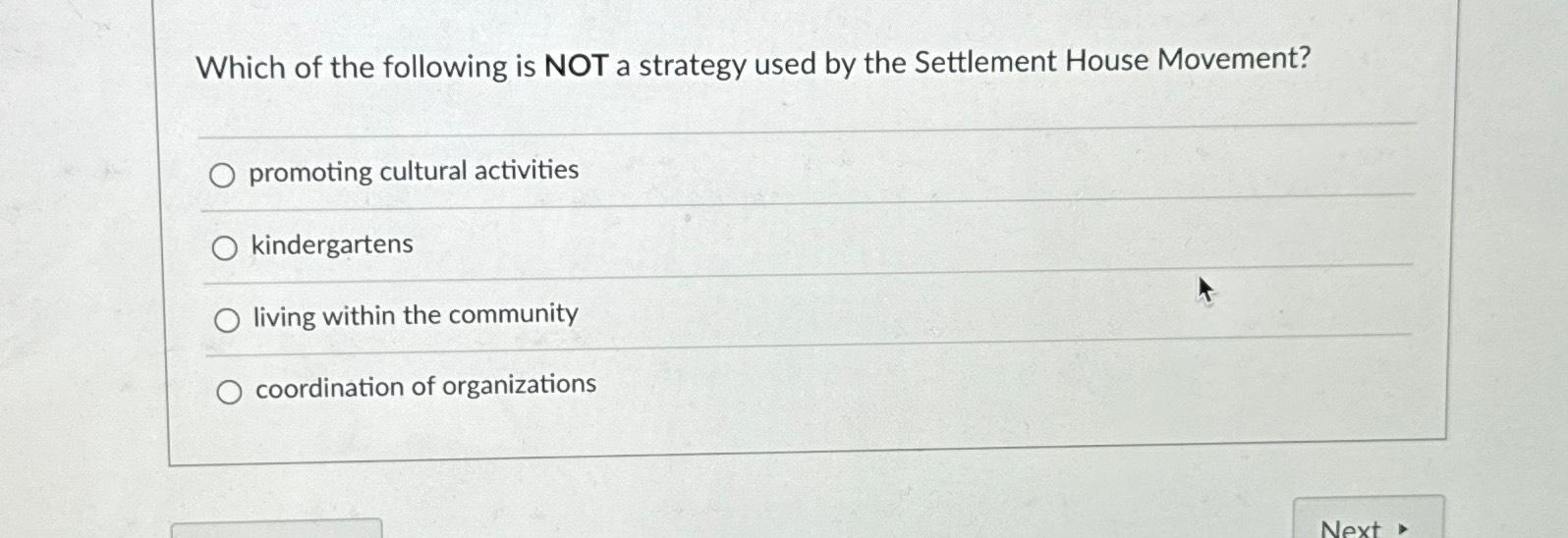 Solved Which of the following is NOT a strategy used by the | Chegg.com