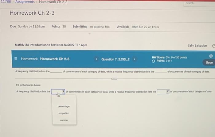 Solved 11788 Assignments Homework Ch 2-3 Homework Ch 2-3 Due | Chegg.com