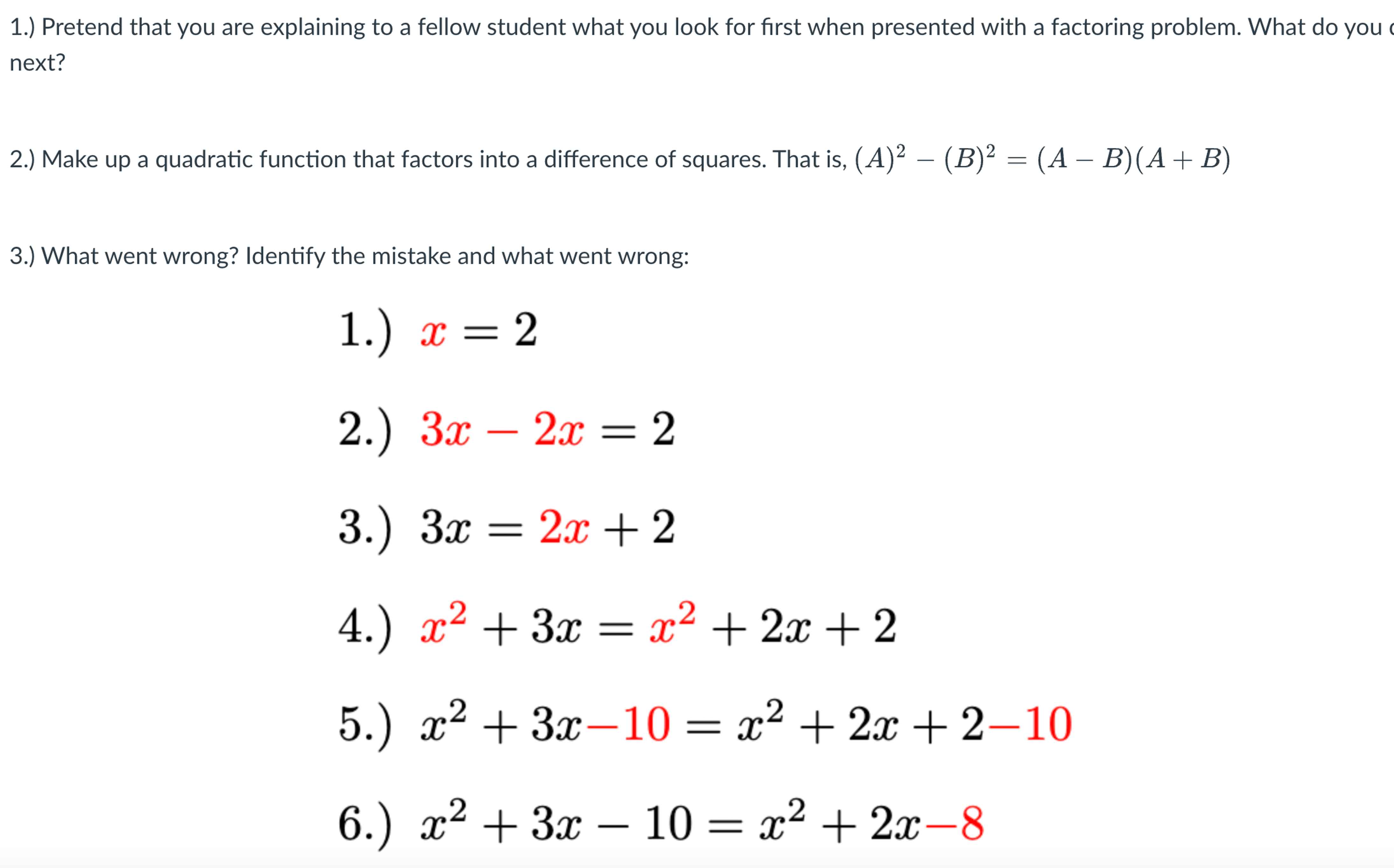 Solved 1.) ﻿Pretend that you are explaining to a fellow | Chegg.com