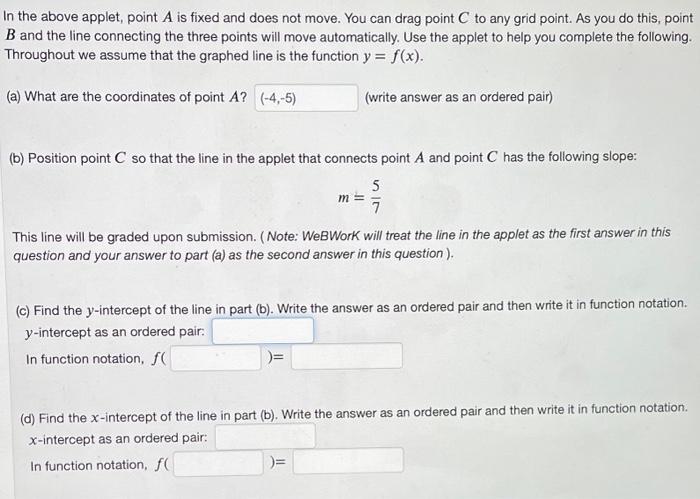 Solved In the above applet, point A is fixed and does not | Chegg.com