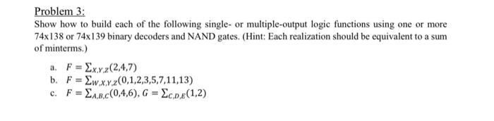 Solved Problem 3: Show how to build each of the following | Chegg.com