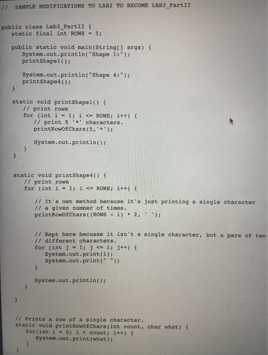 Part I: (Class name: Lab3 PartII) 1. This part is | Chegg.com