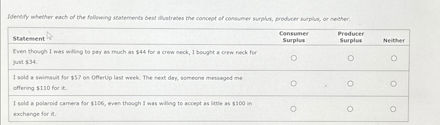 Solved Identify whether each of the following statements | Chegg.com