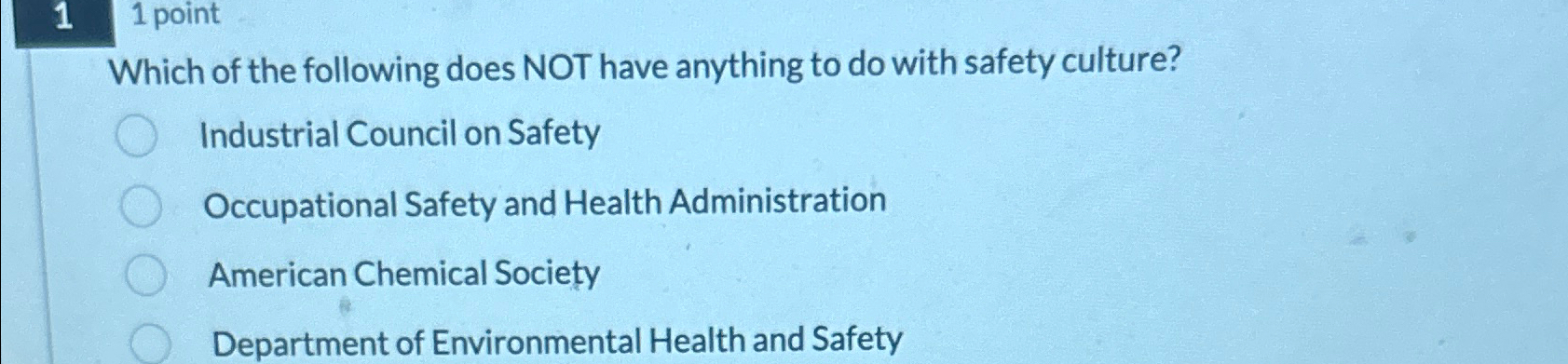 Solved 11 ﻿pointWhich of the following does NOT have | Chegg.com