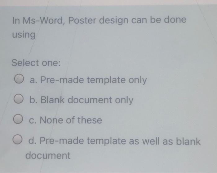Ms Word Poster Template