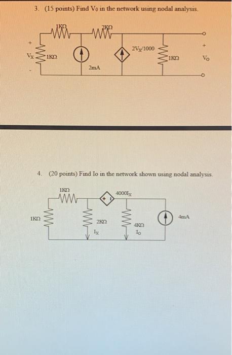 Solved EEE202 Electrical Networks 1 Homework #3 (total of 65 | Chegg.com