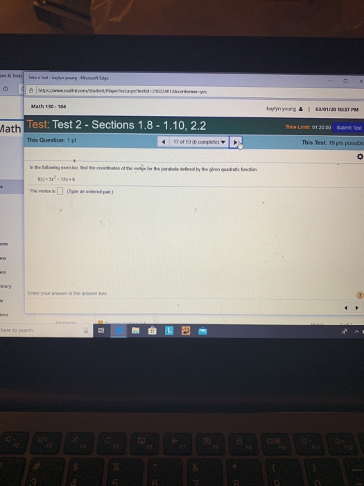 Solved & Tests Take Testyynyoung. Microsoft Edge A | Chegg.com