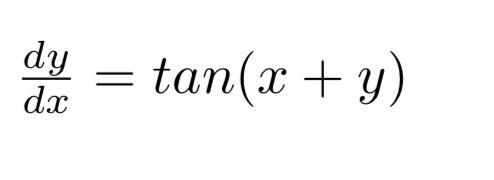 Solved dy dx tan(x + y) | Chegg.com