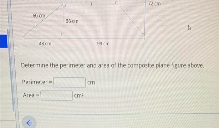 Solved Determine the perimeter and area of the composite | Chegg.com