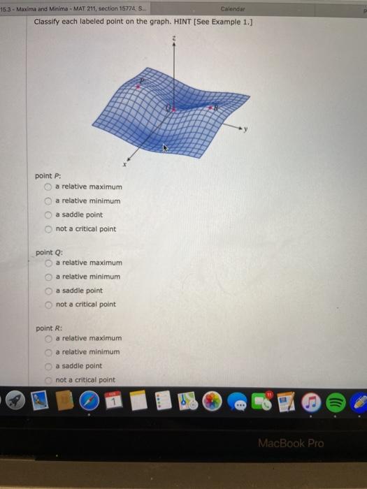 Solved Sanga Classify each labeled point on the graph. HINT | Chegg.com