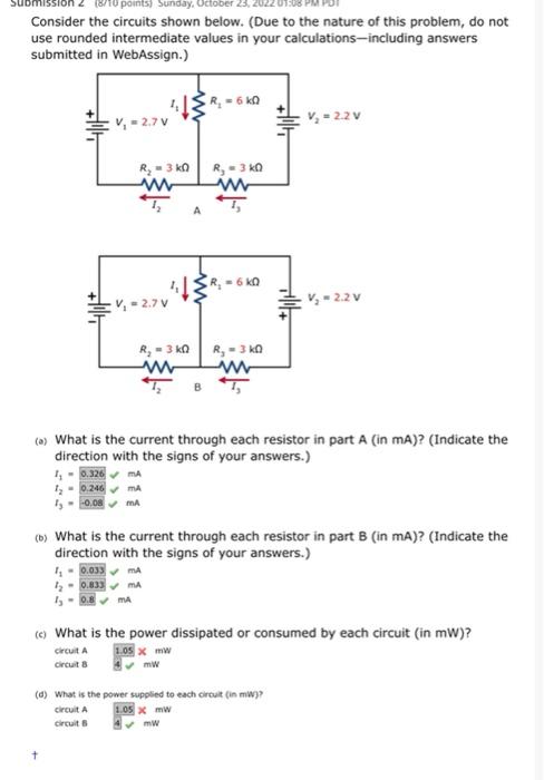 Solved Consider the circuits shown below. (Due to the nature | Chegg.com