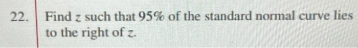 Solved Basic Computation: Find z Values In Problems 15-24, | Chegg.com