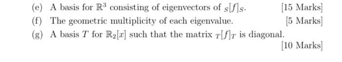 Solved 3. Run the full diagonalization algorithm for the | Chegg.com
