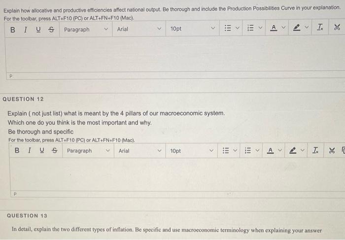 Solved Explain how allocative and productive efficiencies | Chegg.com