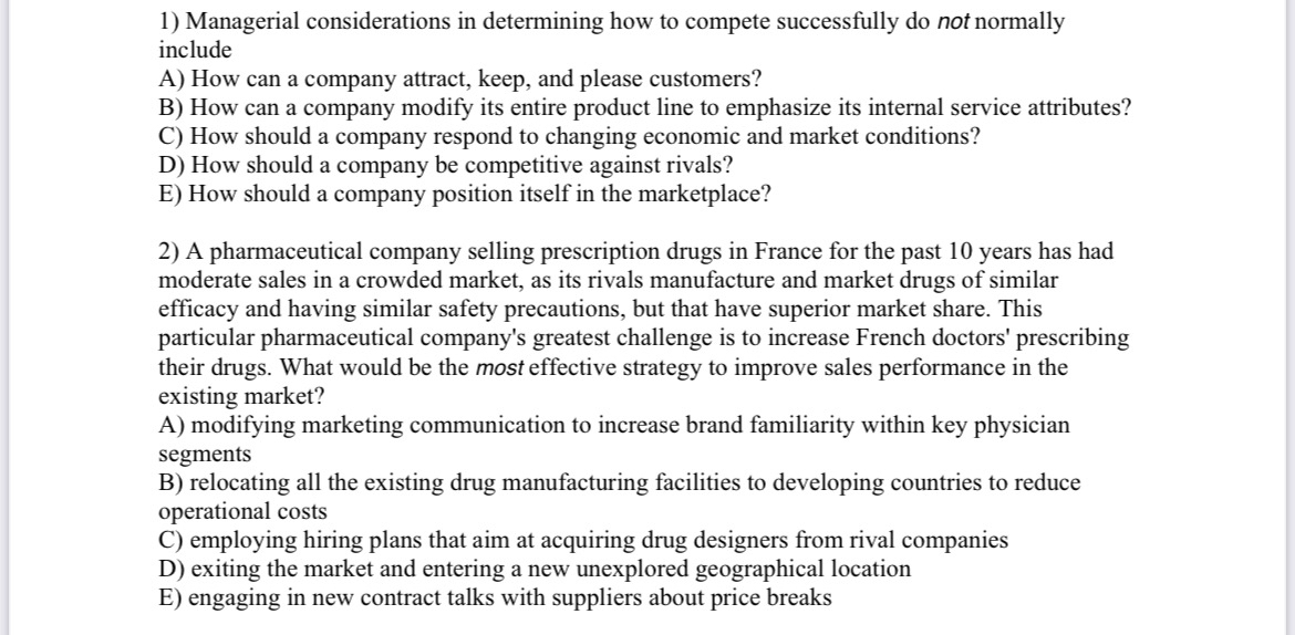Solved Managerial considerations in determining how to | Chegg.com