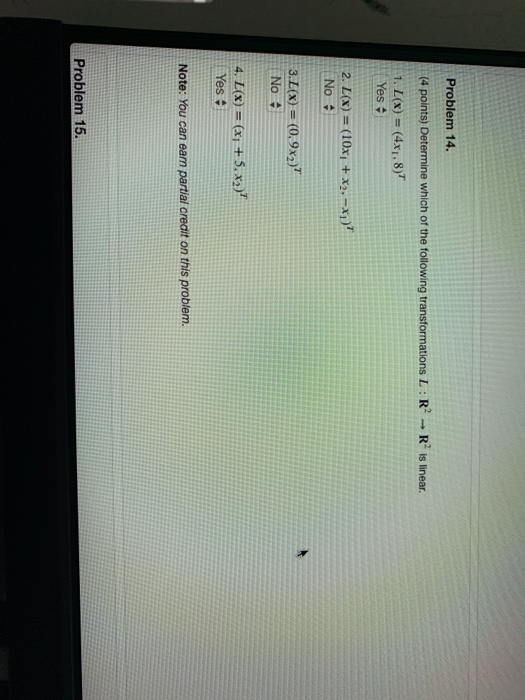 Solved Problem 14. (4 points) Determine which of the | Chegg.com
