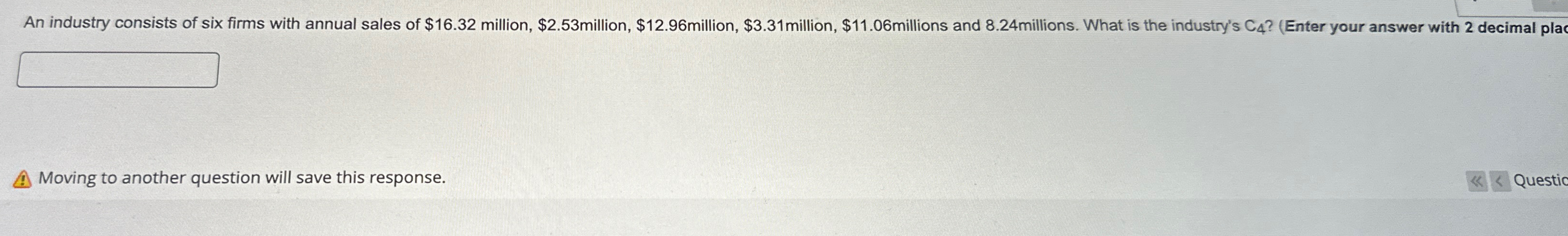 Solved Moving to another question will save this response. | Chegg.com