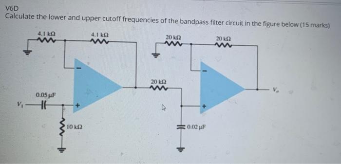 Solved calculate the lower and upper cutoff frequencies of | Chegg.com