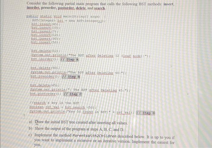Solved Consider the following partial main program that | Chegg.com