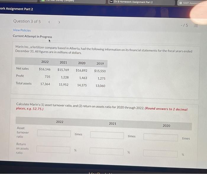 Solved W Ch 9 Homework Assignment Part 2 BNWP Assessment | Chegg.com