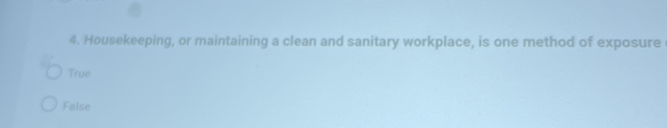 Solved Housekeeping, or maintaining a clean and sanitary | Chegg.com