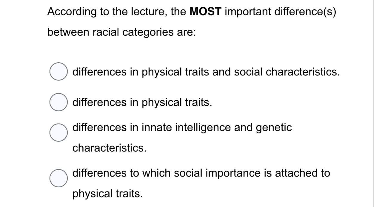 Solved According to the lecture, the MOST important | Chegg.com