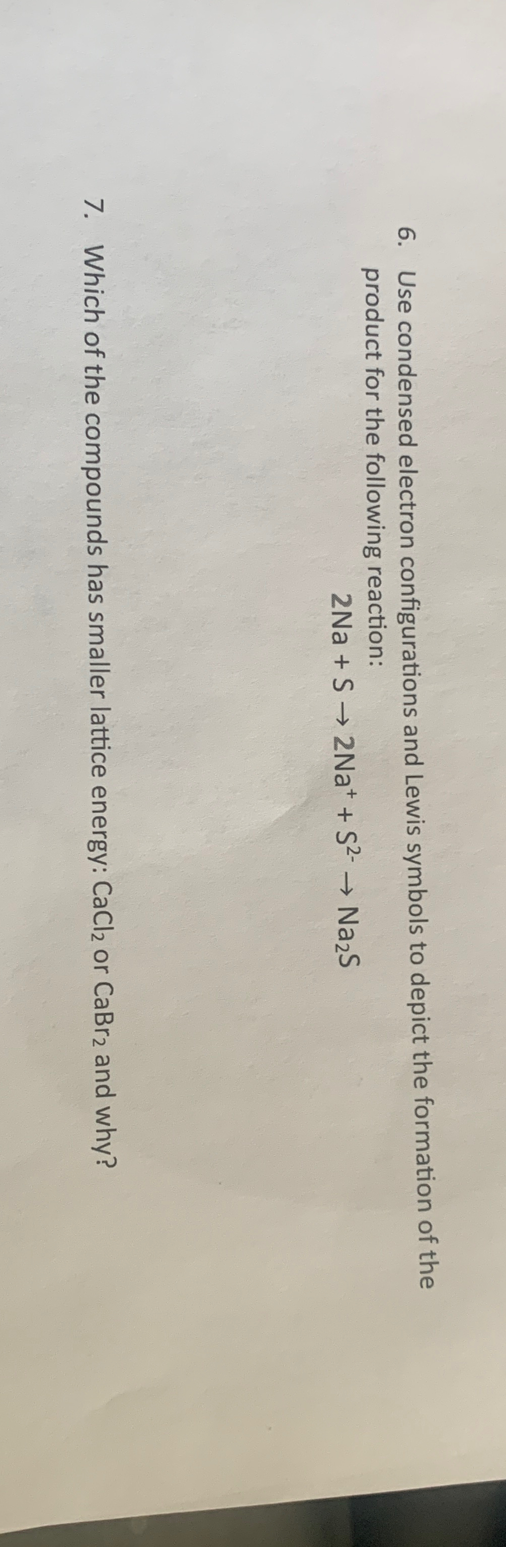 Solved Use condensed electron configurations and Lewis | Chegg.com