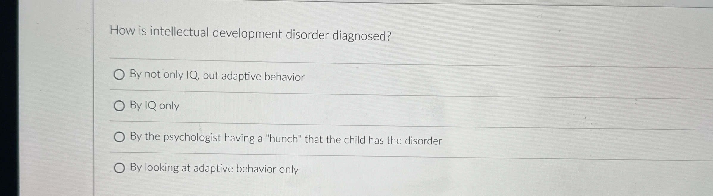 Solved How is intellectual development disorder diagnosed?By | Chegg.com