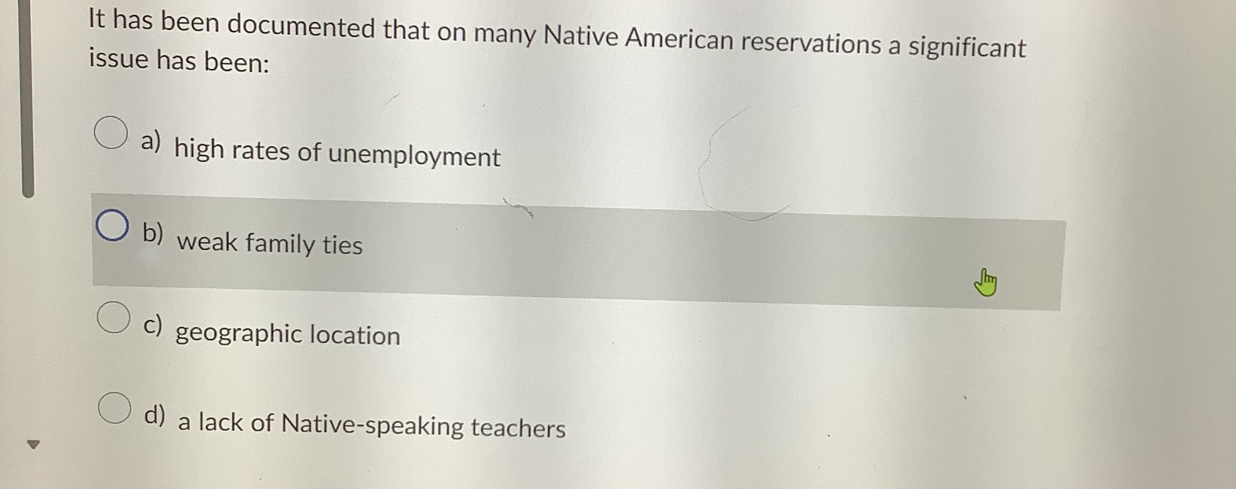 Solved It has been documented that on many Native American | Chegg.com
