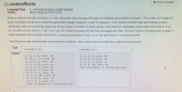 Solved this is a method problem. write a java method as | Chegg.com