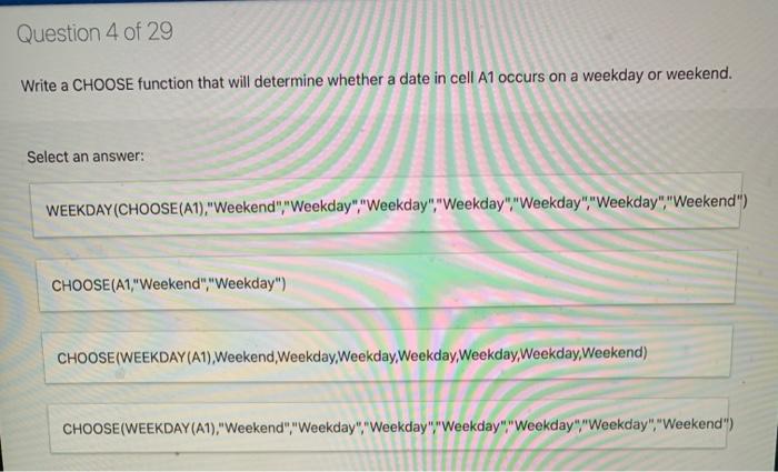 Solved Question 2 of 29 To select all blank cells in a list, | Chegg.com