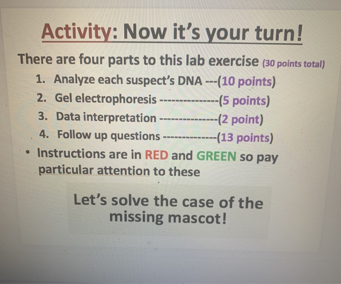Solved Activity: Now it's your turn! There are four parts to | Chegg.com