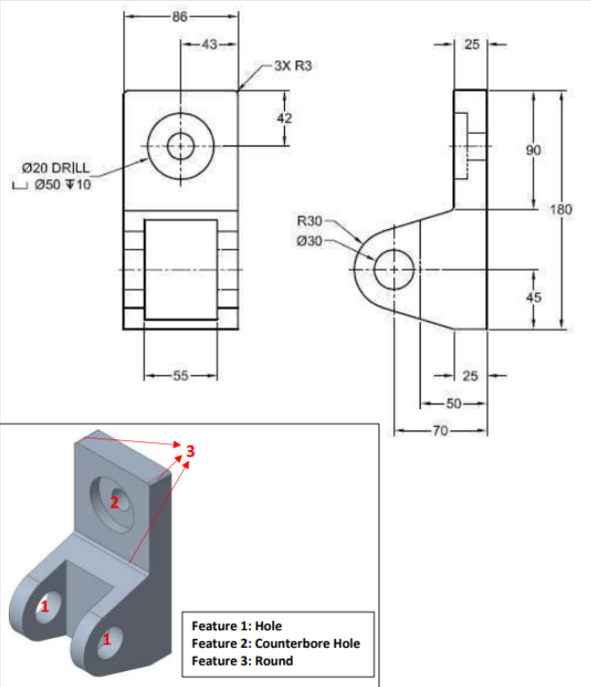Solved Make Teh Design In Creo And Dont Copy Else Reported 