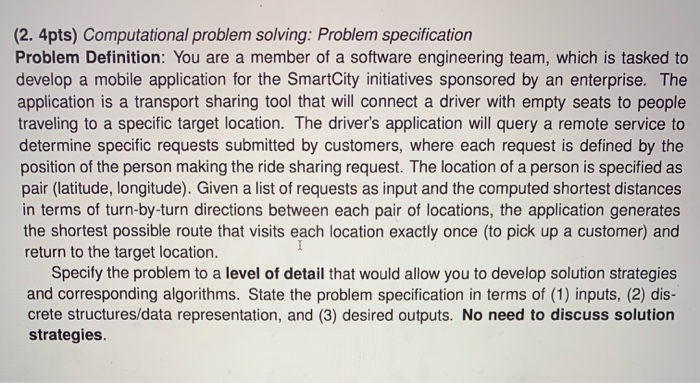 (2.4pts) Computational problem solving: Problem | Chegg.com