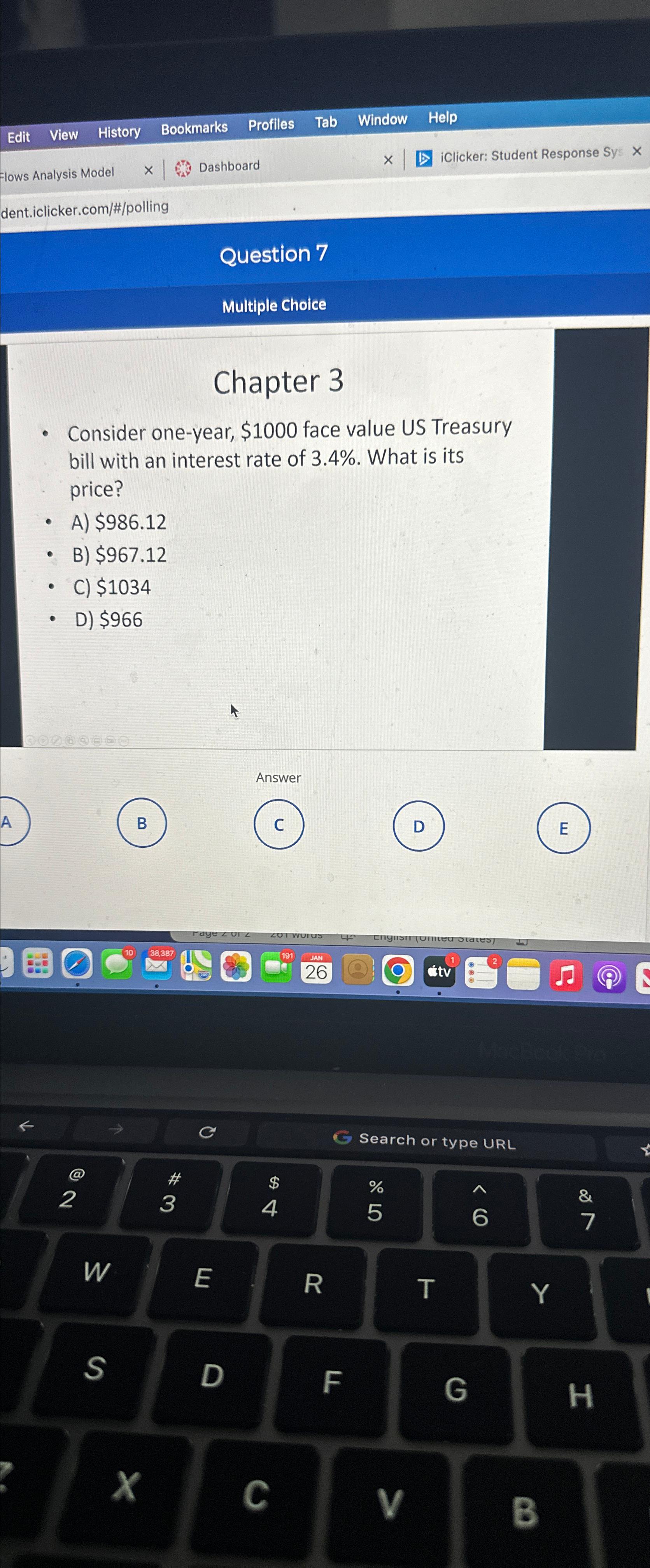 Solved Question 7Multiple ChoiceChapter 3Consider one-year, | Chegg.com
