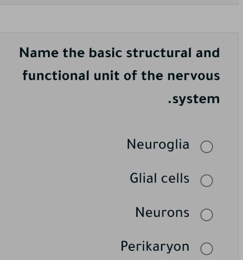 Solved Name the basic structural andfunctional unit of the | Chegg.com